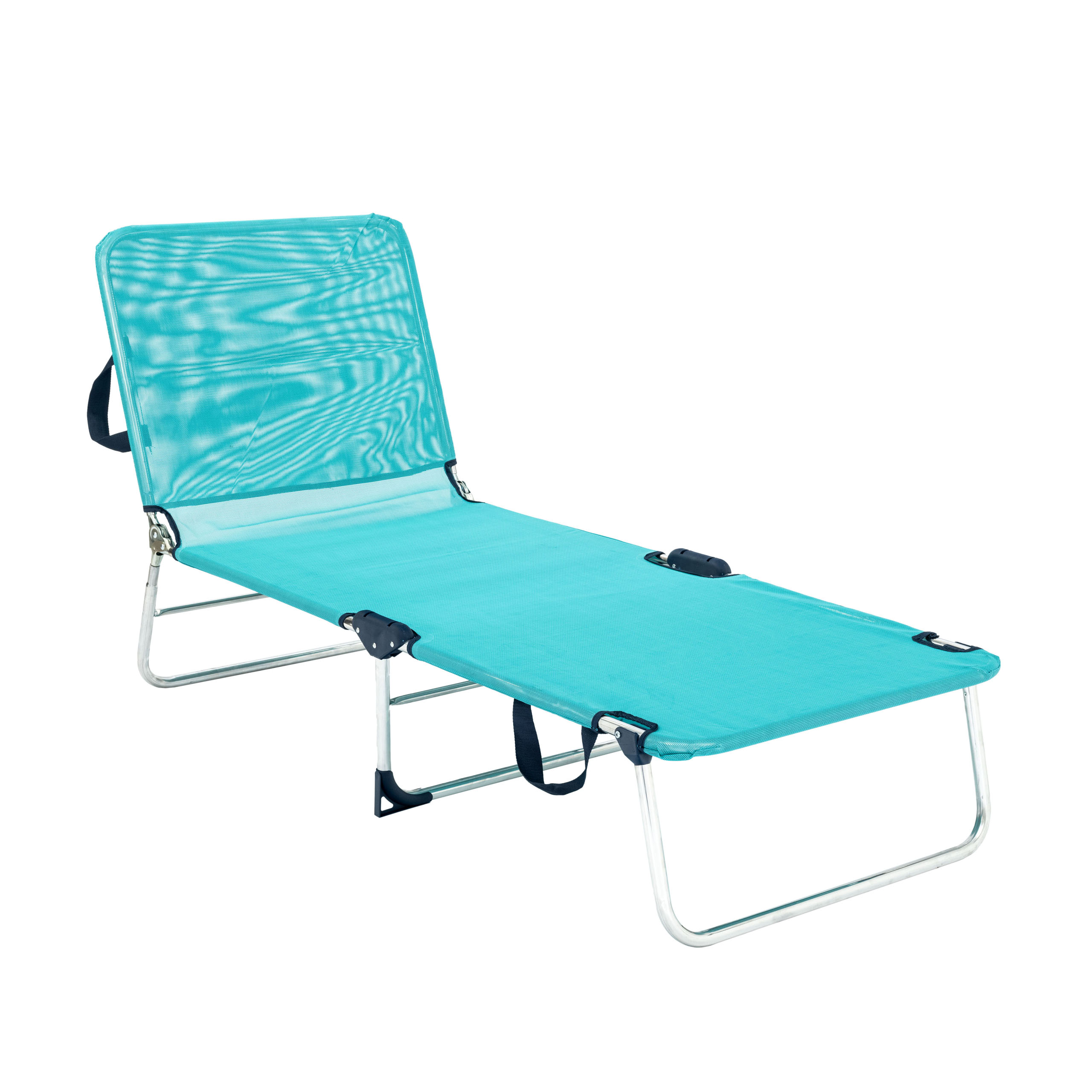 Lit de plage bas Alco avec fibreline, appui-tête pliable et cric ...