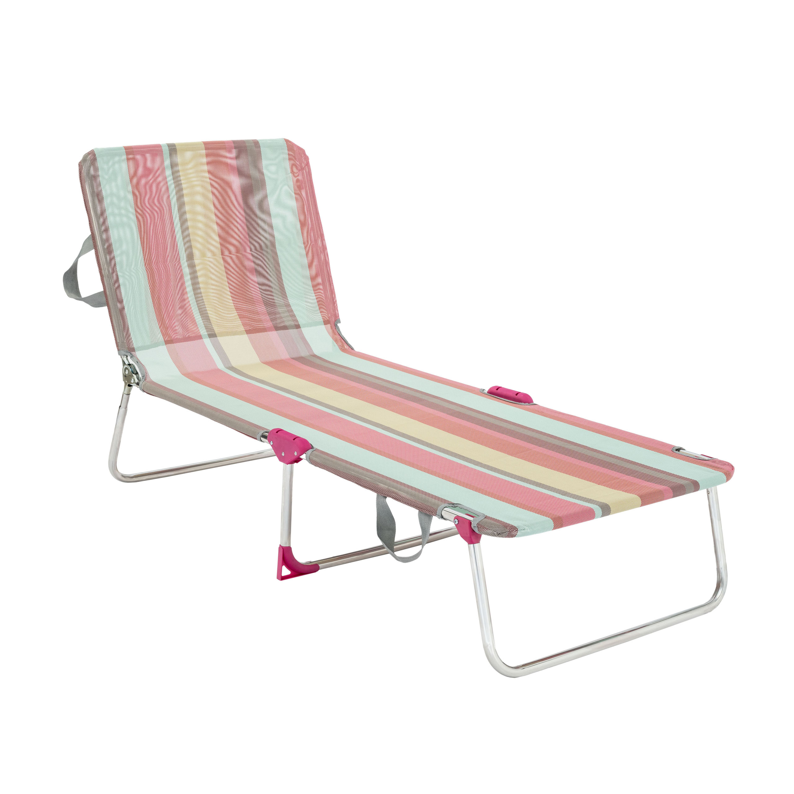 Lit de plage bas Alco avec fibreline, appui-tête pliable et cric ...