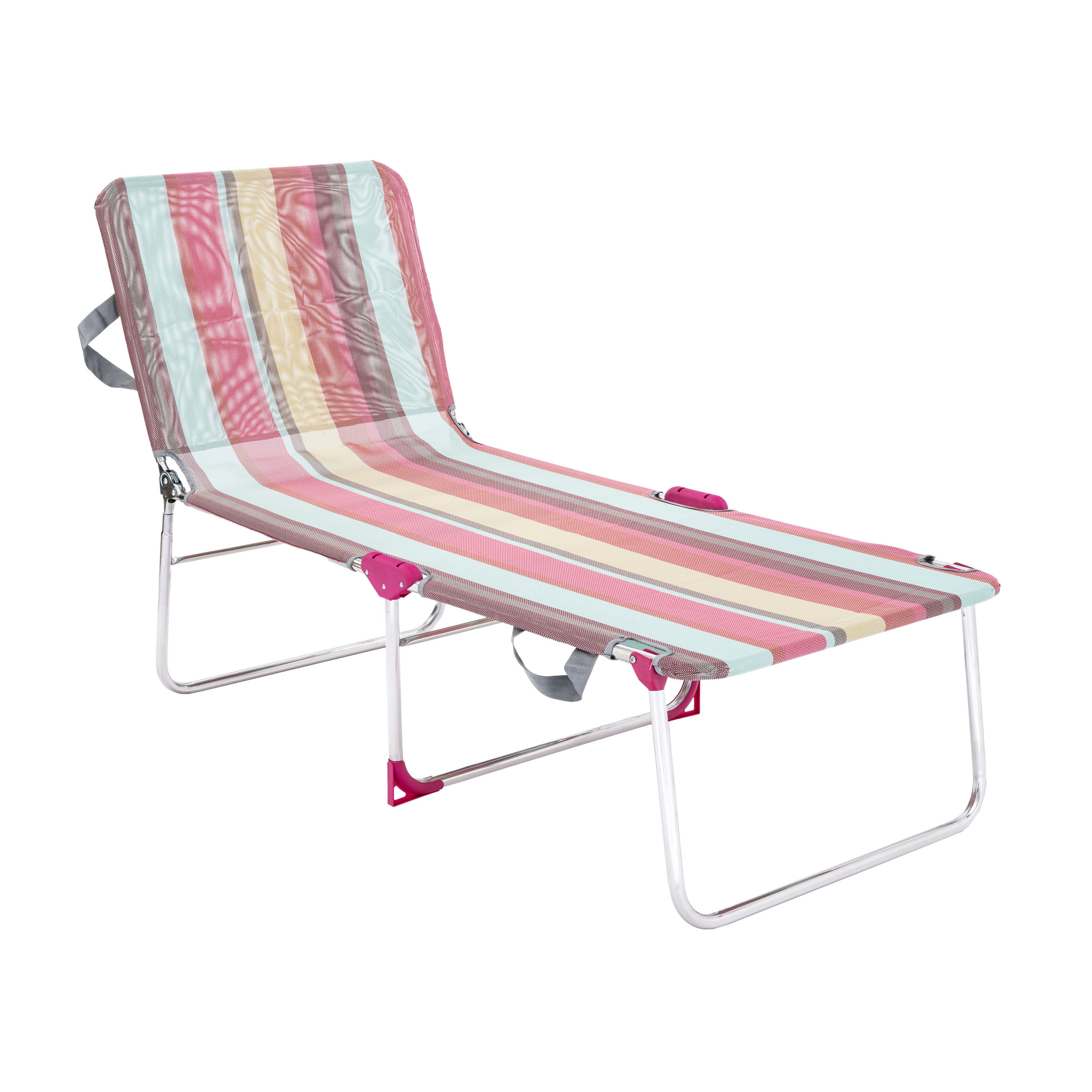 Lit de plage haut en fibreline avec repose-tête et cric multiposition