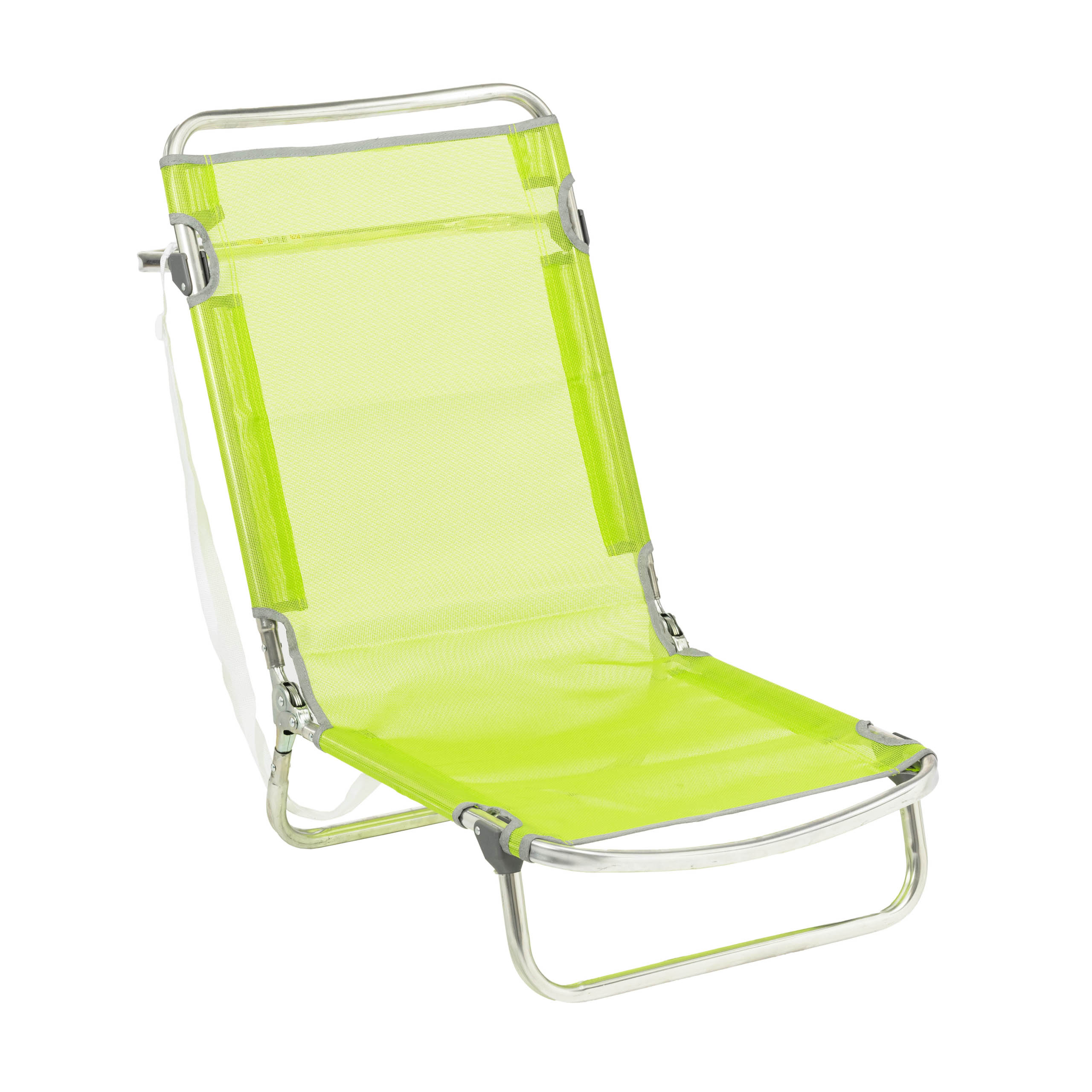 Alco multiposition low beach bed chair in fibreline