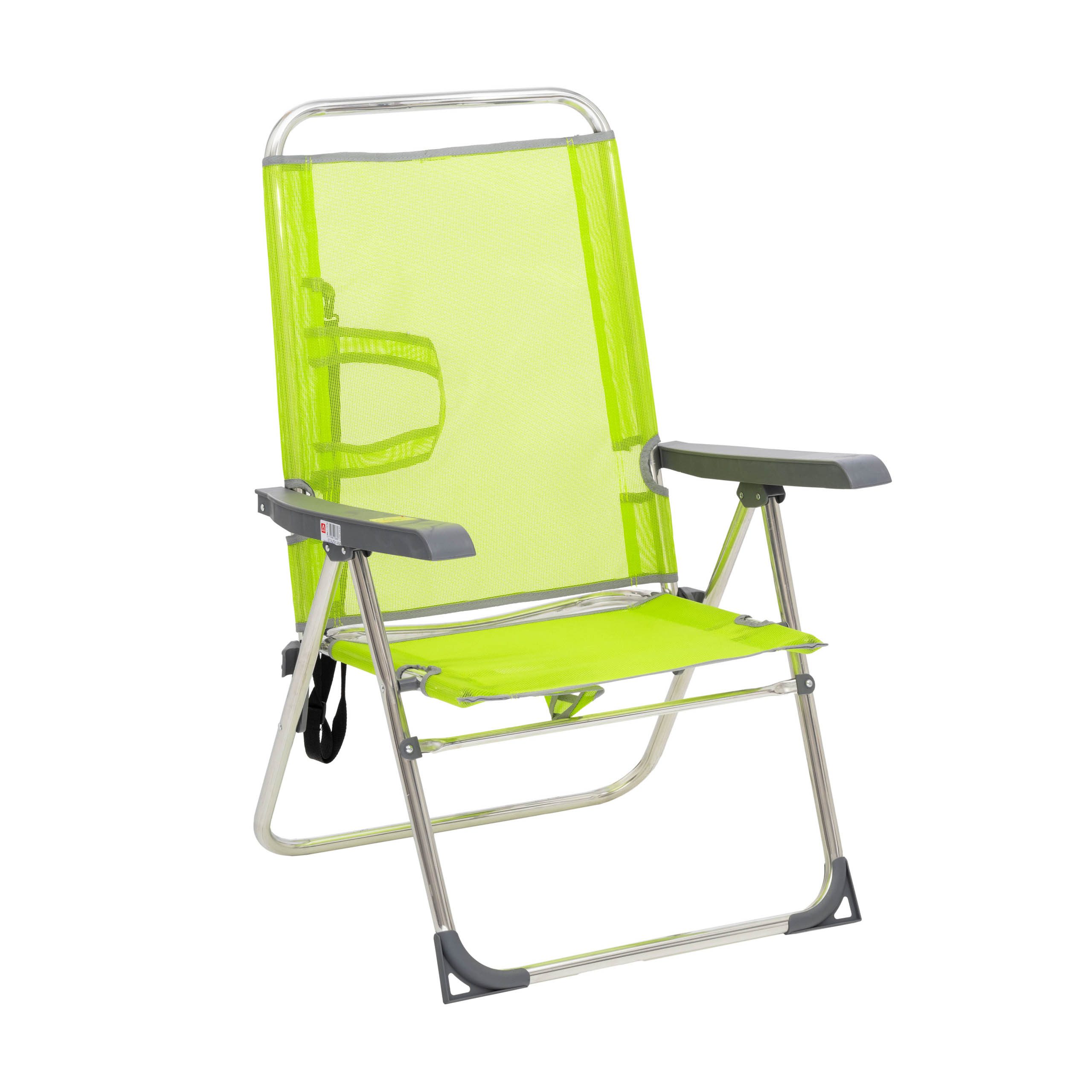 Silla playera baja de aluminio miltiposición de Fibreline de Alco